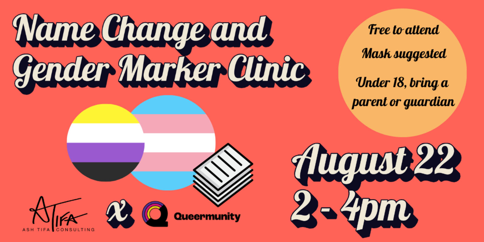 Name and Gender Marker Change Clinic - with Ash Tifa | Queermunity ...